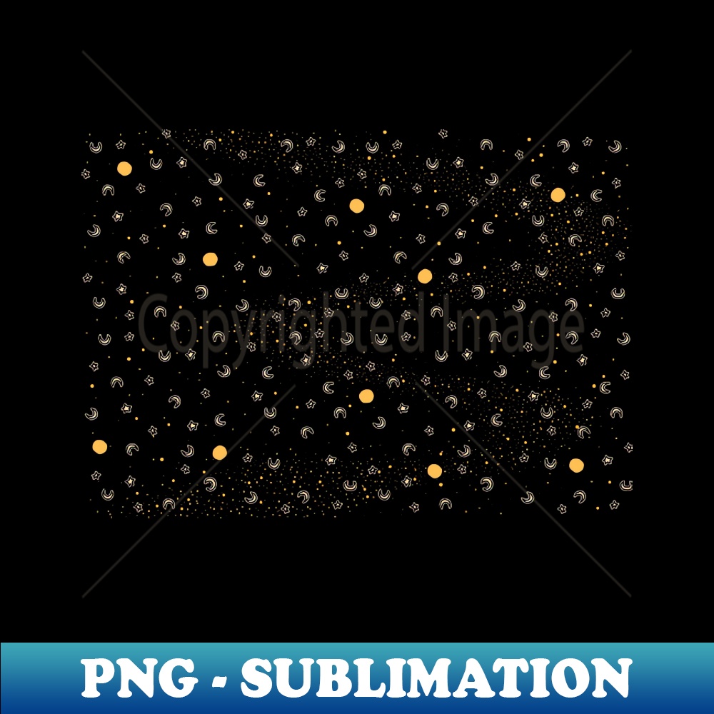 Eclipse Moon Stars Pattern - PNG Transparent Sublimation Fil | Inspire ...