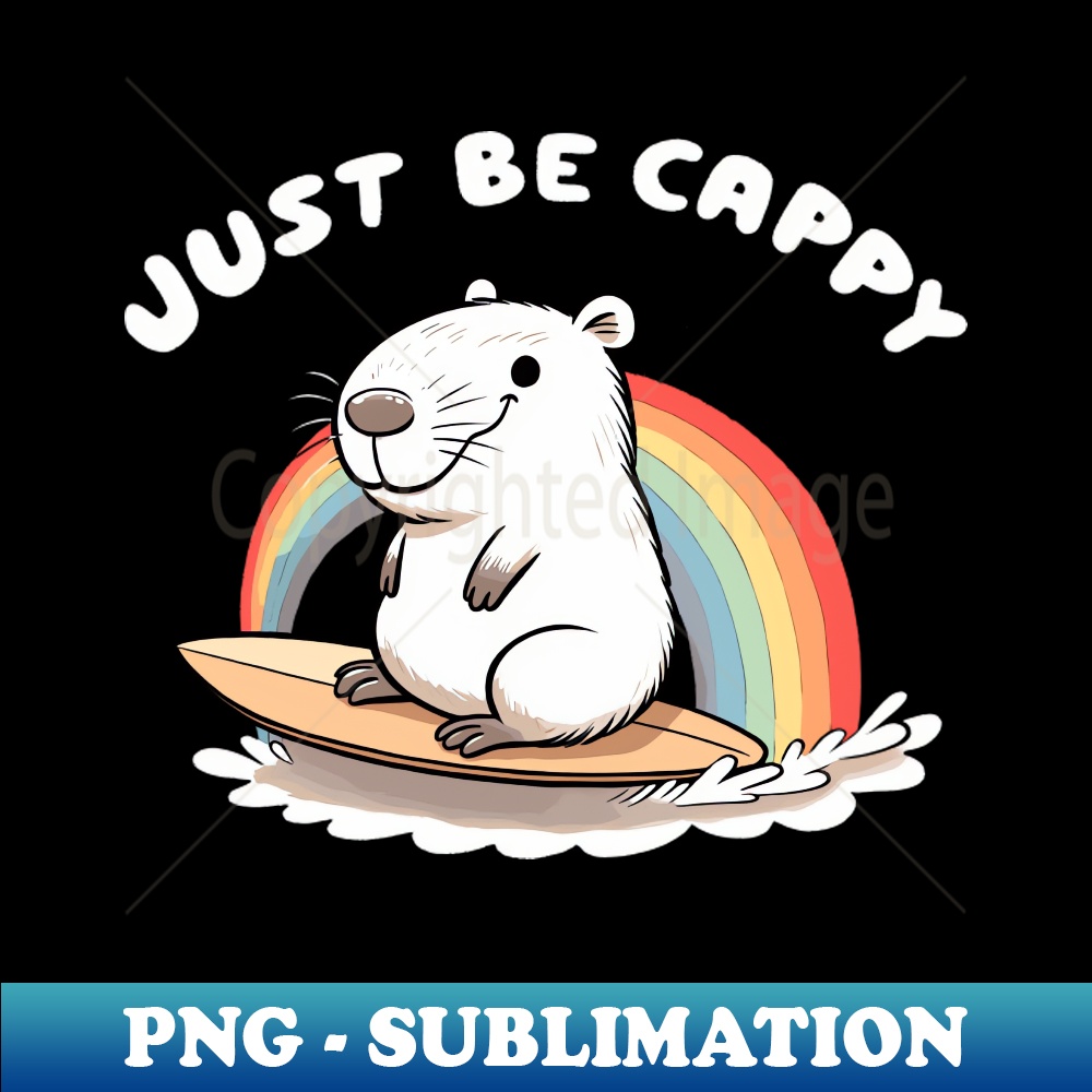 Just be Cappy Happy Capybara - Elegant Sublimation PNG Downl | Inspire ...