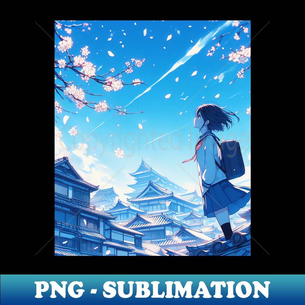 Cherry Blossom Anime World Exclusive Sublimation Digital Inspire 8977