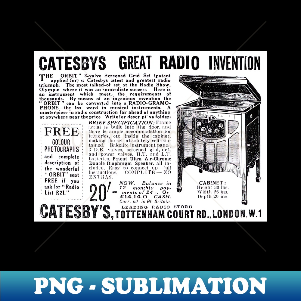 Catesbys Radio Store - Orbit Radio-Gramo-Phone - 1931 Vintag | Inspire ...