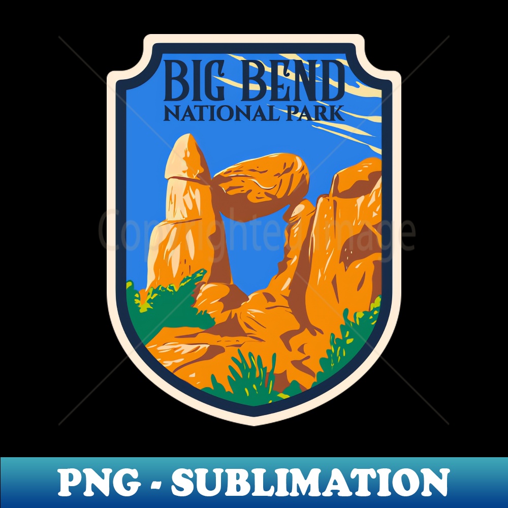 Big Bend National Park Emblem - Sublimation-Ready PNG File - | Inspire ...
