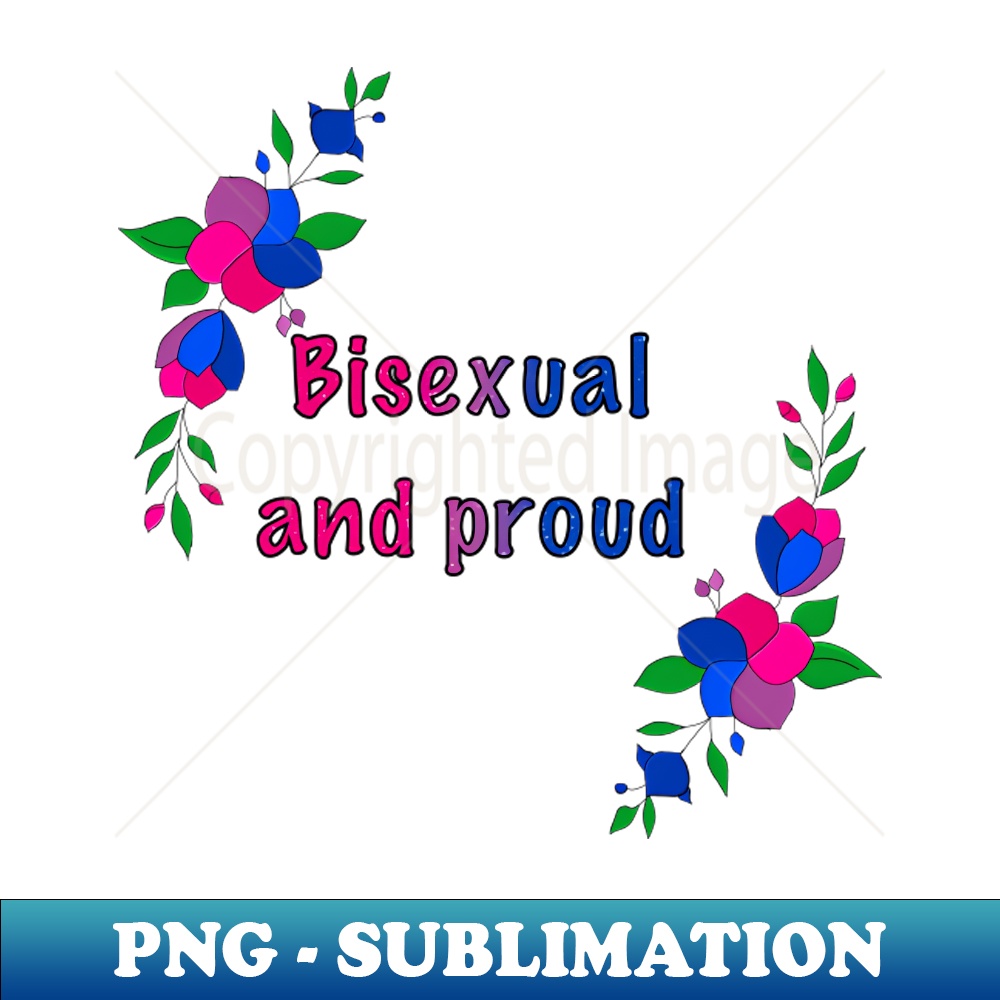 Bisexual and proud floral design - PNG Sublimation Digital D | Inspire ...