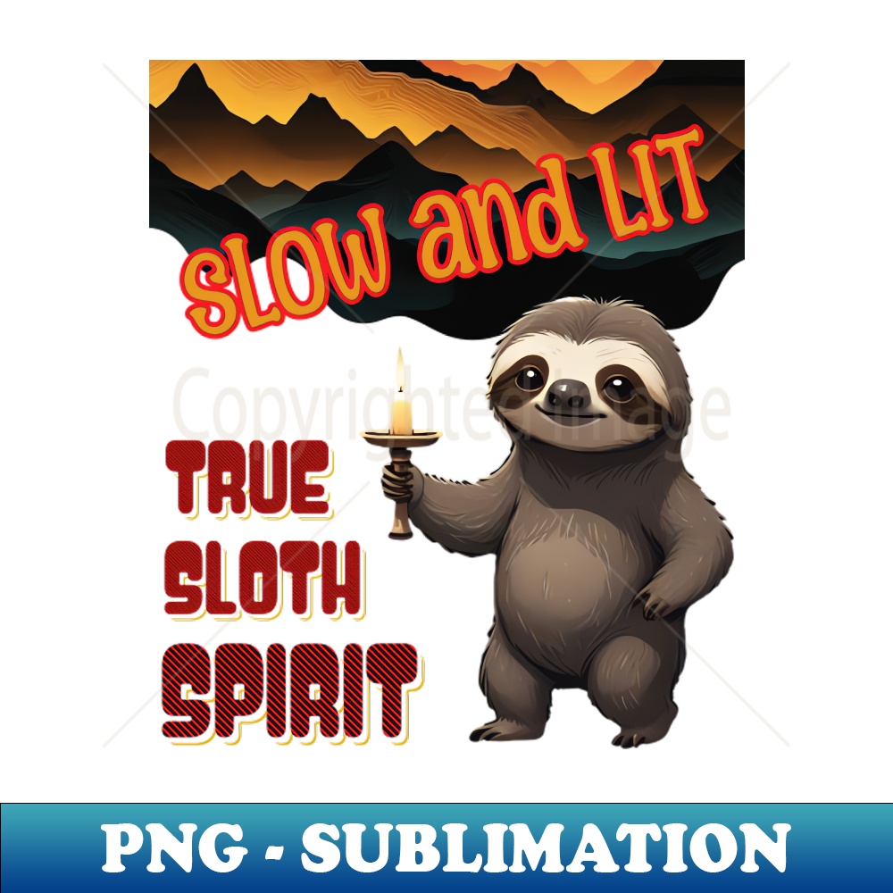SLOW AND LIT TRUE SLOTH SPIRIT - High-Resolution PNG Sublima | Inspire ...