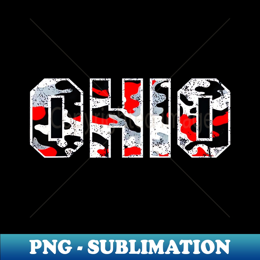 State Of Ohio Distressed Camo - Special Edition Sublimation | Inspire ...