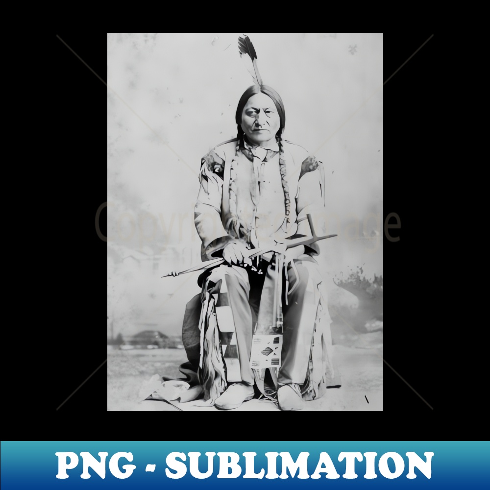 Vintage Chief Sitting Bull Native American Photograph - PNG | Inspire ...
