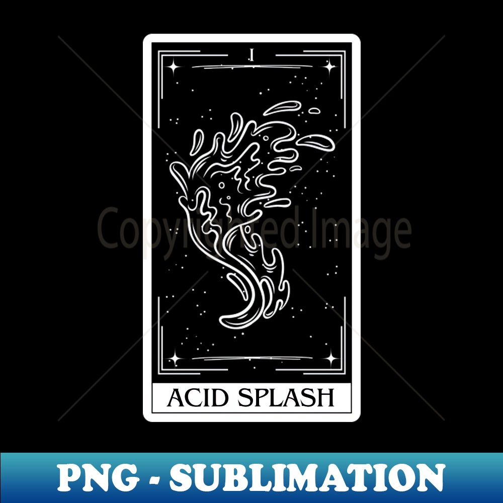 Acid Splash Dnd 5e Spells Tarot Card Dungeons and Dragons Gi | Inspire ...