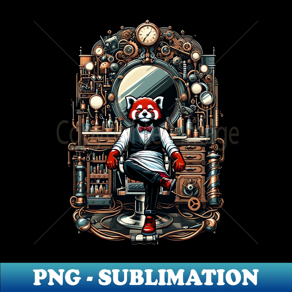 Steampunk red panda Barber - Unique Retro-Futuristic Barber | Inspire ...