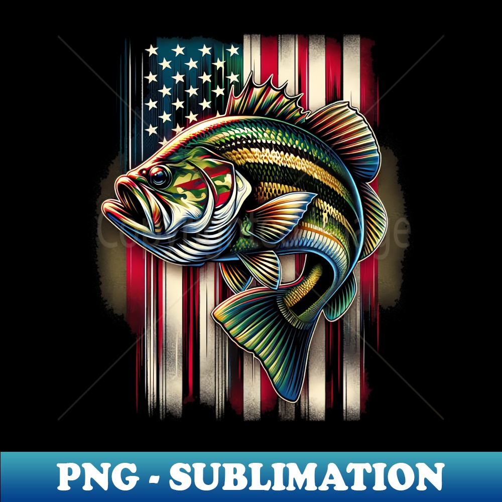 American Flag Fish - Exclusive PNG Sublimation Download - Tr | Inspire ...