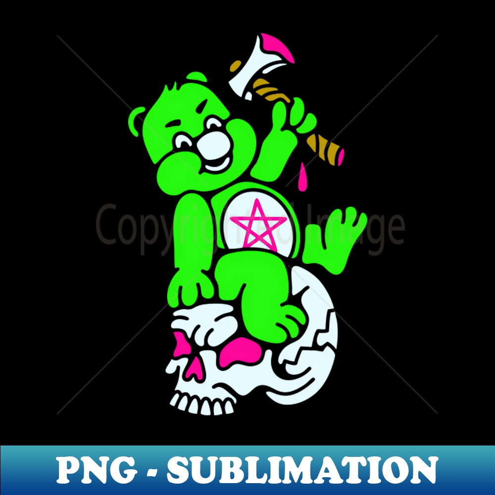 Skull and care bears - PNG Sublimation Digital Download - Un | Inspire ...
