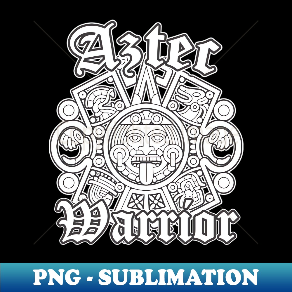 Aztec Calendar Warrior Mexican Chicano - Premium PNG Sublima | Inspire ...