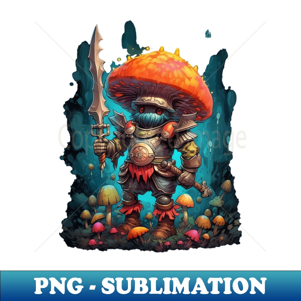 Nocturnal Spore Sentinel Fantasy Mushroom Knight - Vintage S | Inspire ...