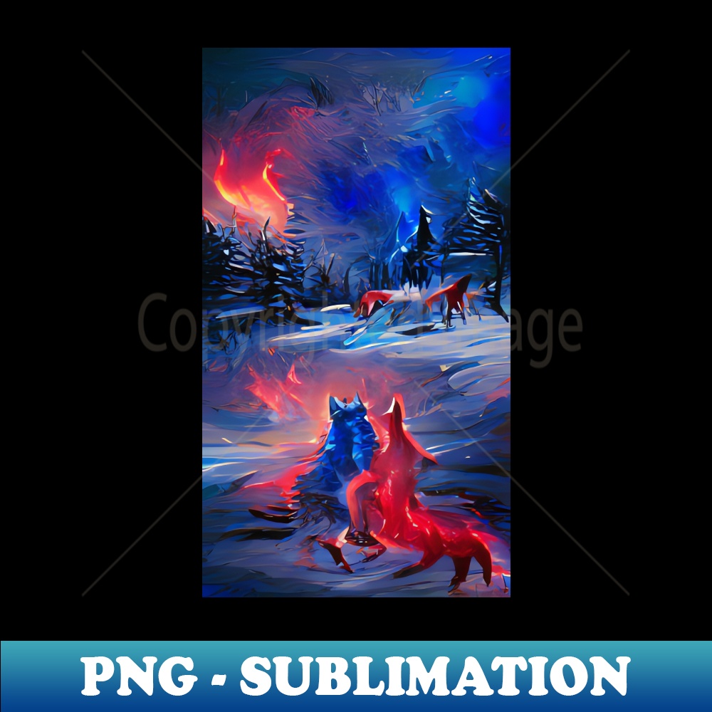 Wolf Battle - PNG Transparent Digital Download File for Subl | Inspire ...