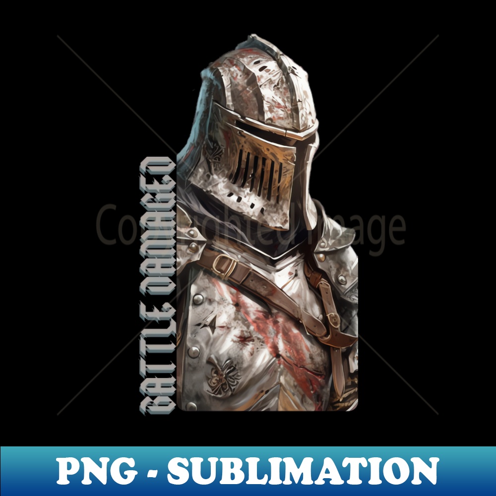 Battle Damaged Knight - Aesthetic Sublimation Digital File - | Inspire ...