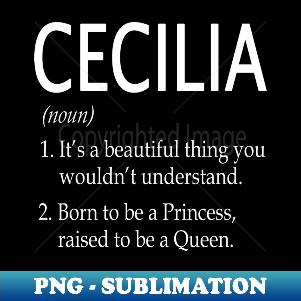 Cecilia - PNG Transparent Digital Download File for Sublimat | Inspire ...