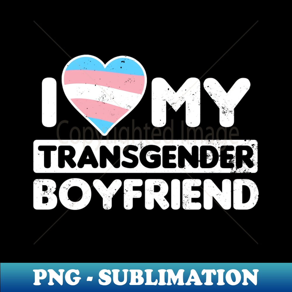 Transgender Heart Shirt Love My Transgender Boyfriend Gift | Inspire Uplift