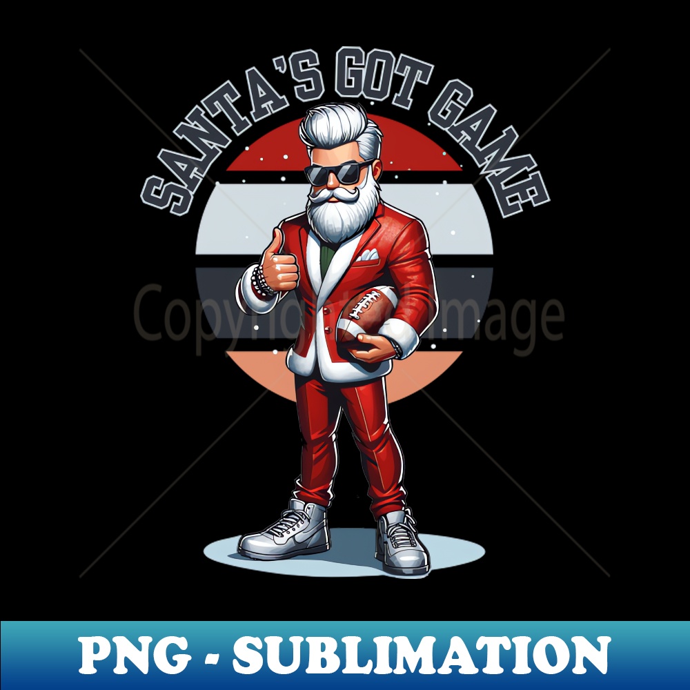 Santas Got Game - Sporty Football Santa - Modern Sublimation | Inspire ...