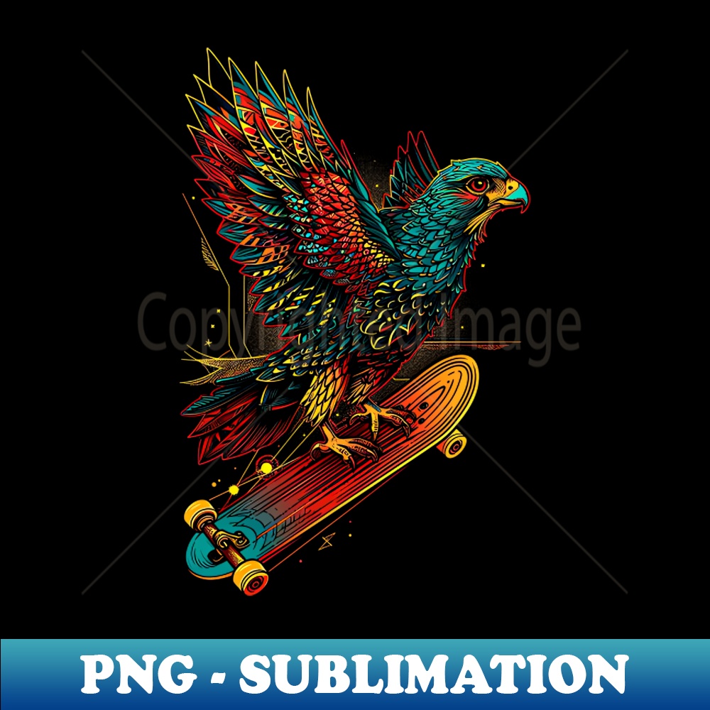 Skateboard portrayed as a swift falcon - PNG Transparent Dig | Inspire ...