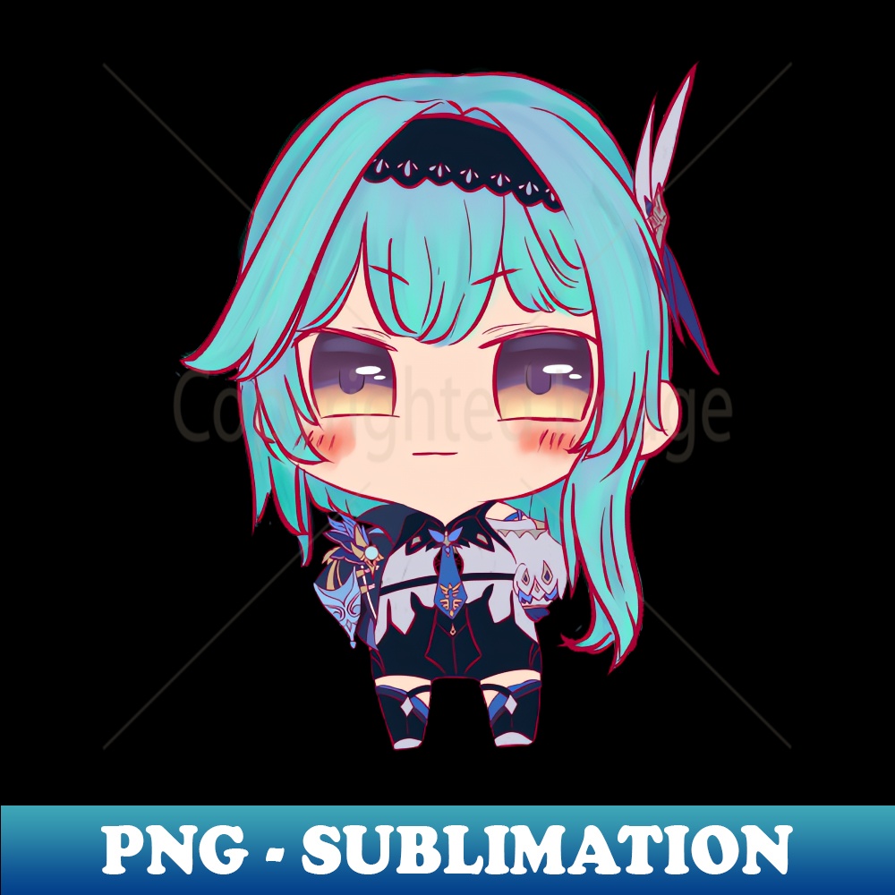 Chibi Eula Genshin - Vintage Sublimation PNG Download - Unlo | Inspire ...