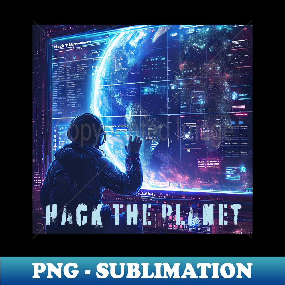 Hack the Planet - Cosmic Hacker Unleashes Neon Code in Galac | Inspire ...