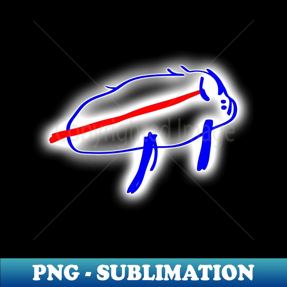 Josh Allen Bills Logo Drawing - Elegant Sublimation PNG Down | Inspire ...