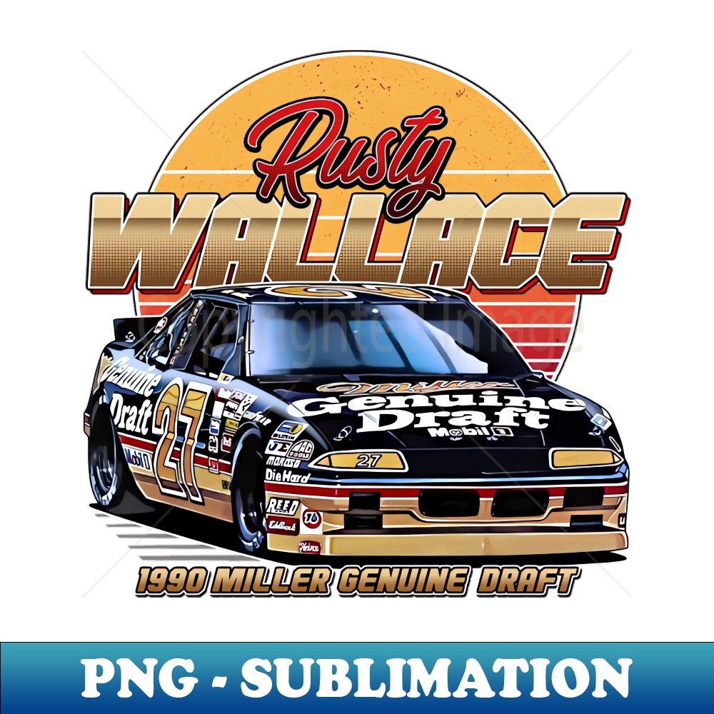 Rusty Wallace Miller Retro 80s - PNG Transparent Sublimation - Inspire ...