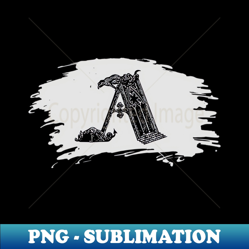 Gothic letter A Alphabet typography - Artistic Sublimation | Inspire Uplift