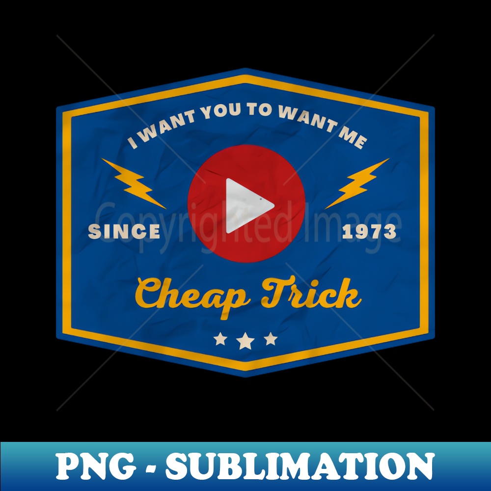 Cheap Trick Play Button - PNG Transparent Sublimation Desig | Inspire ...