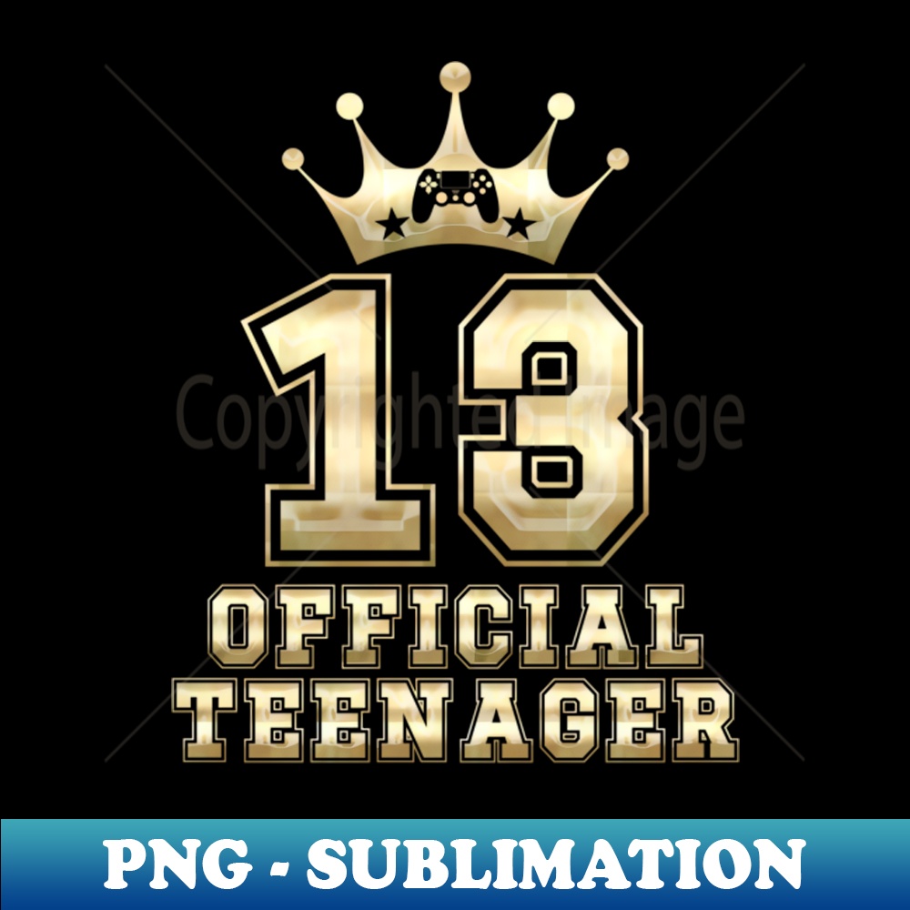 Official Teenager 13th Birthday Funny 13 Years Old - Premium | Inspire ...