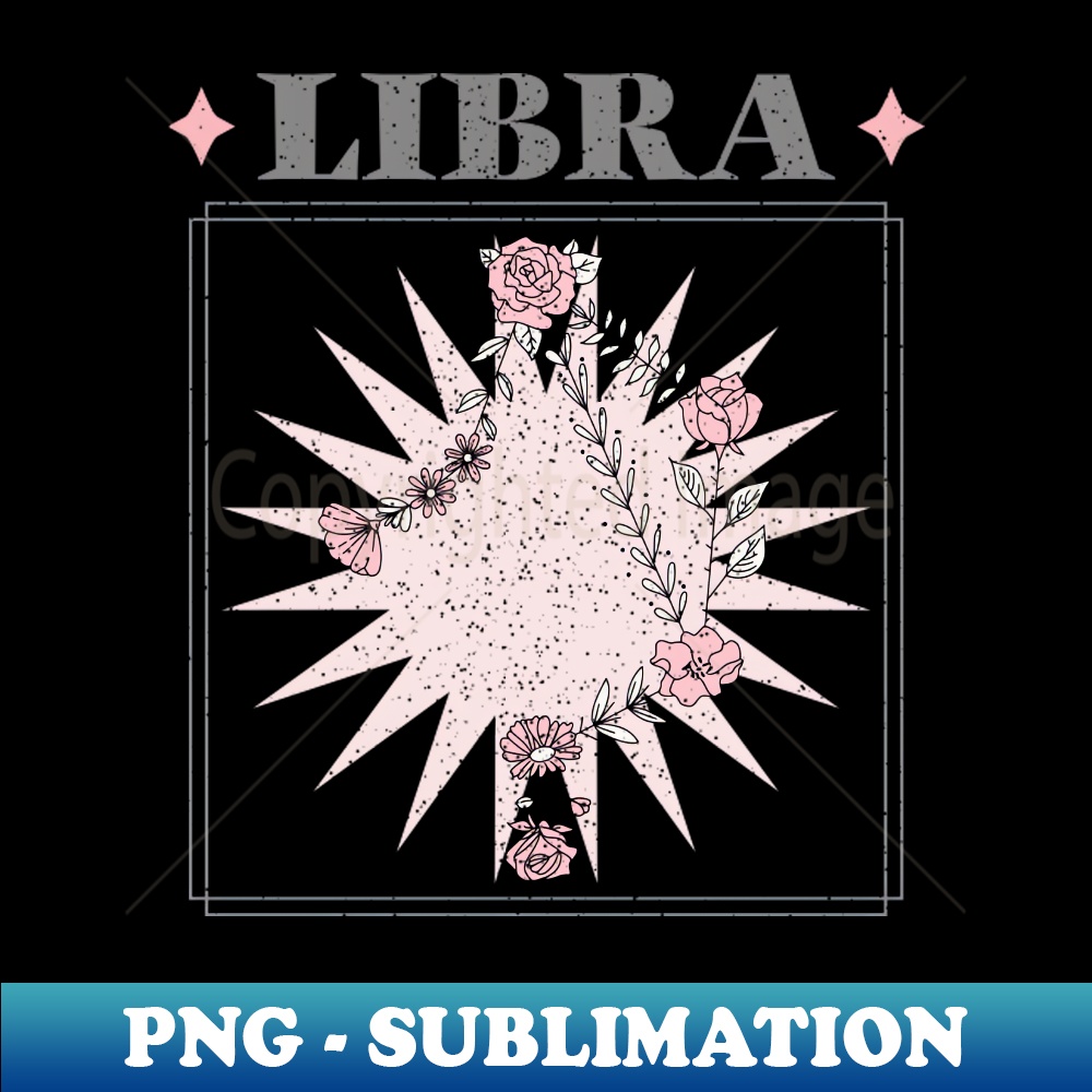 Floral Zodiac Astrology Sign Libra - Signature Sublimation P | Inspire ...