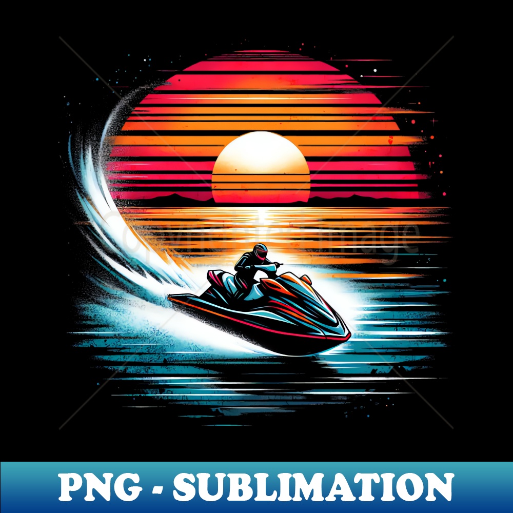 Wave Rider Jetski Design - Signature Sublimation PNG File - - Inspire ...