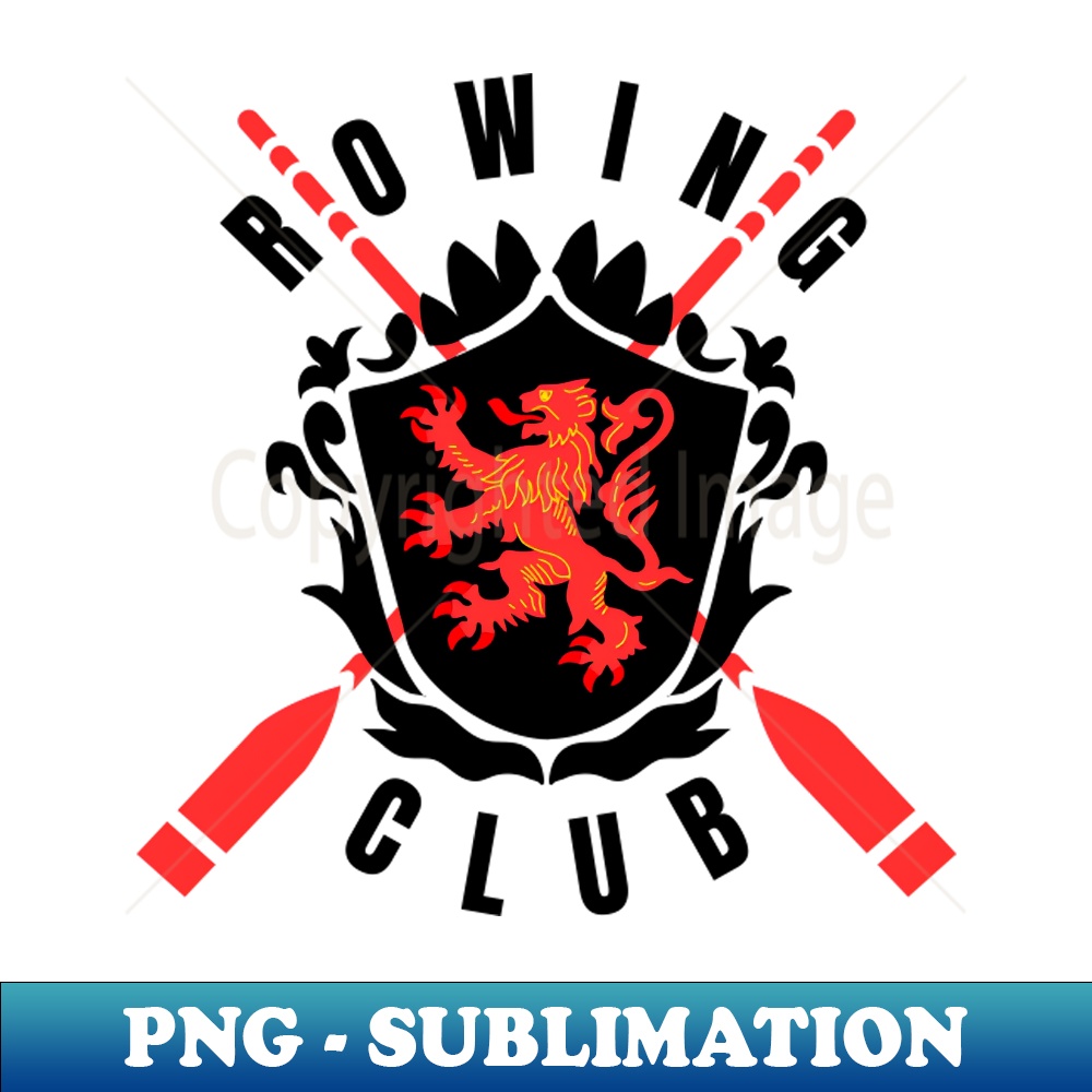 Rowing Club Coat of arms - Retro PNG Sublimation Digital Dow - Inspire ...