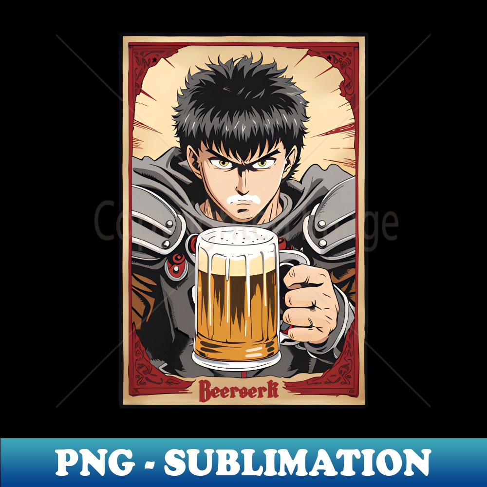 Beerserk Guts gone wild Berserk - Decorative Sublimation P | Inspire Uplift