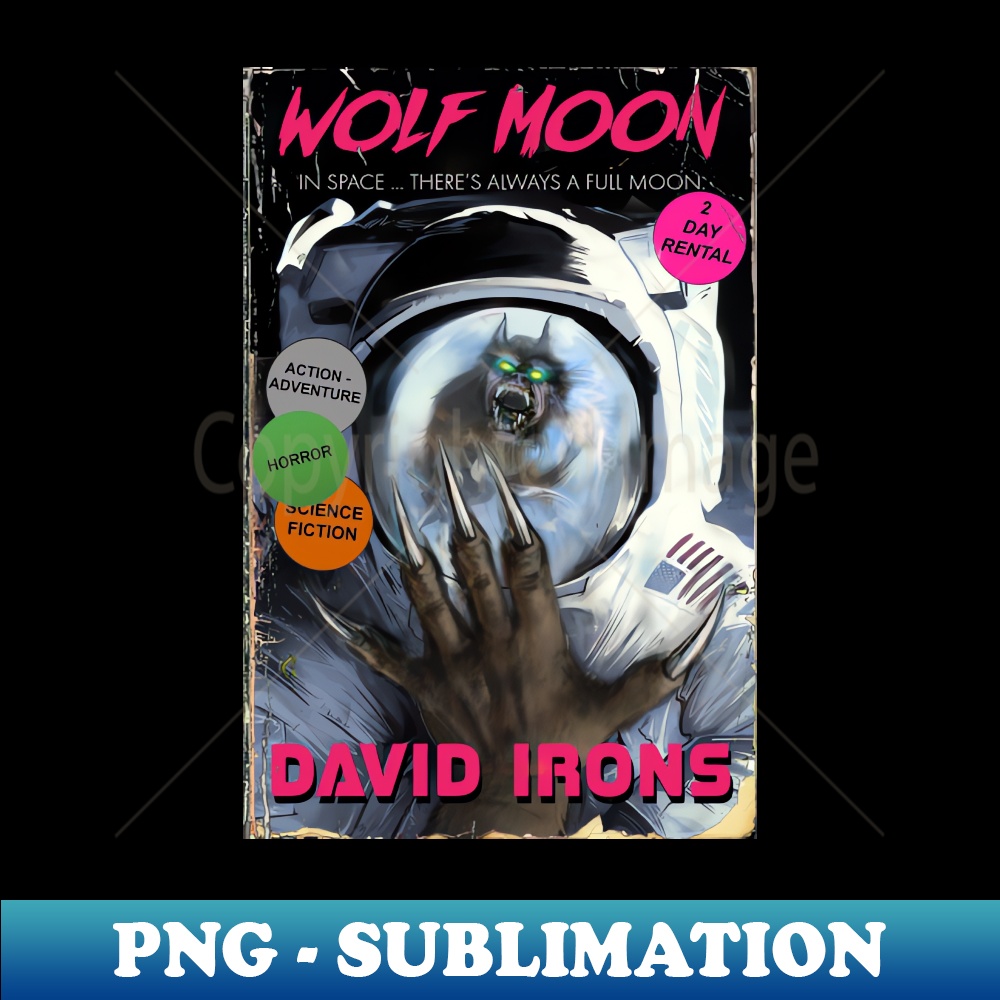 Wolf Moon Werewolf in space David Irons VHS cover horror de | Inspire ...