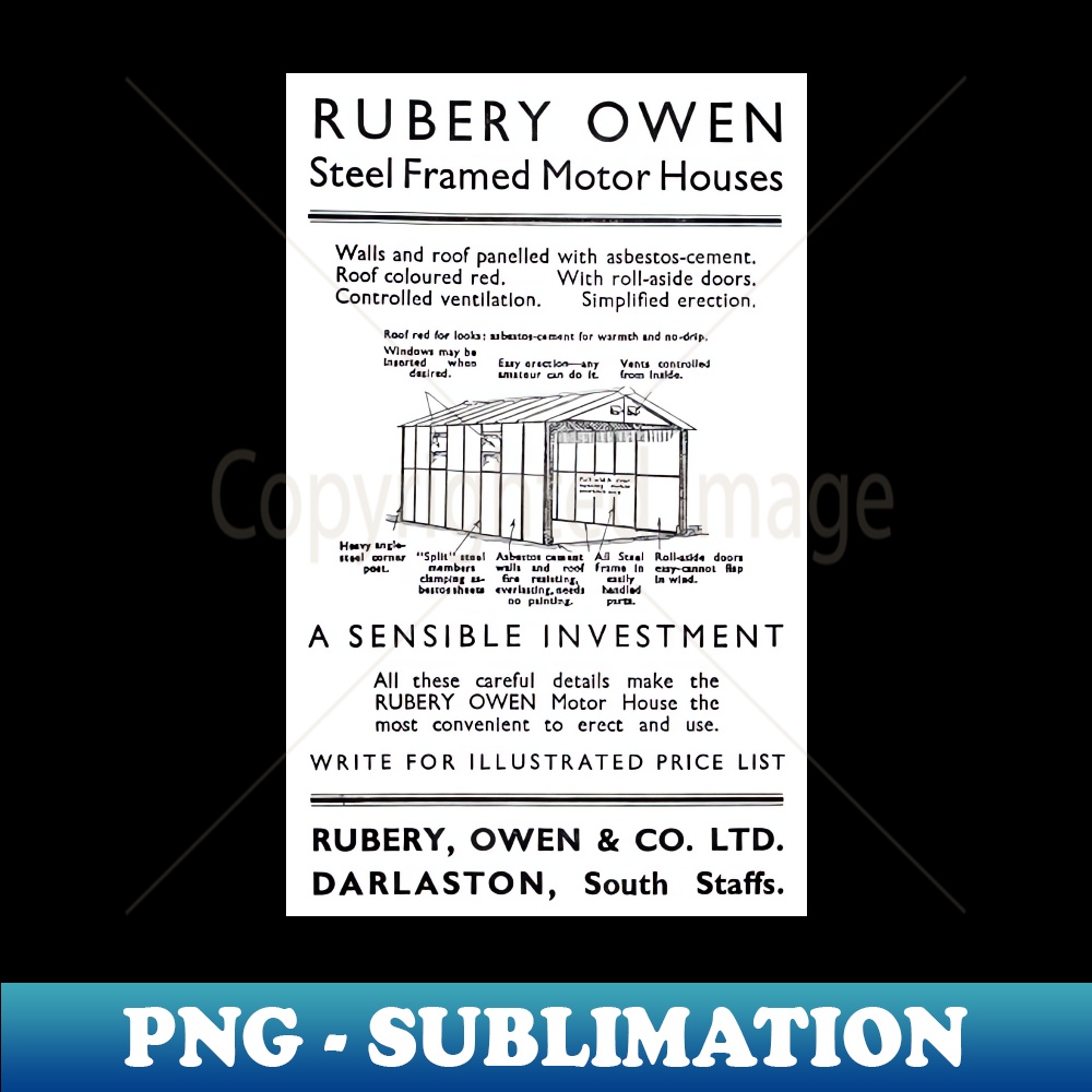 Rubery Owen Co - Steel Framed Motor Houses - 1939 Vintage A | Inspire ...