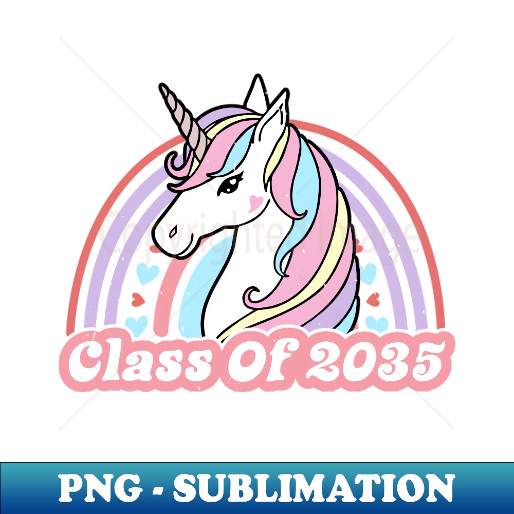 Cute Unicorn Class of 2035 Grow With Me First Day Of School | Inspire ...