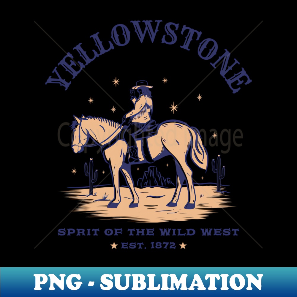 Yellowstone Spirit Of The Wildwest - Instant PNG Sublimation | Inspire ...