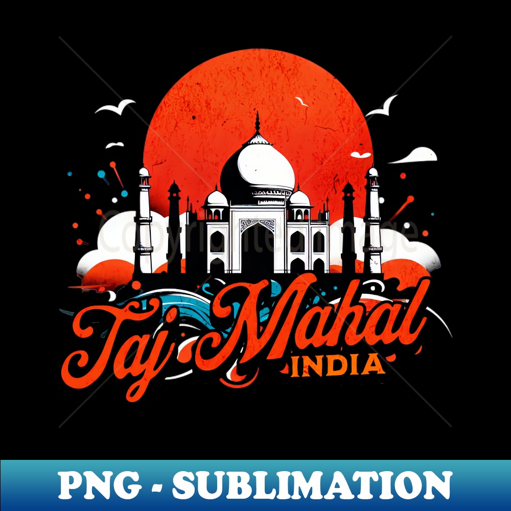 Vibrant Taj Mahal India Design - Trendy Sublimation Digital | Inspire ...