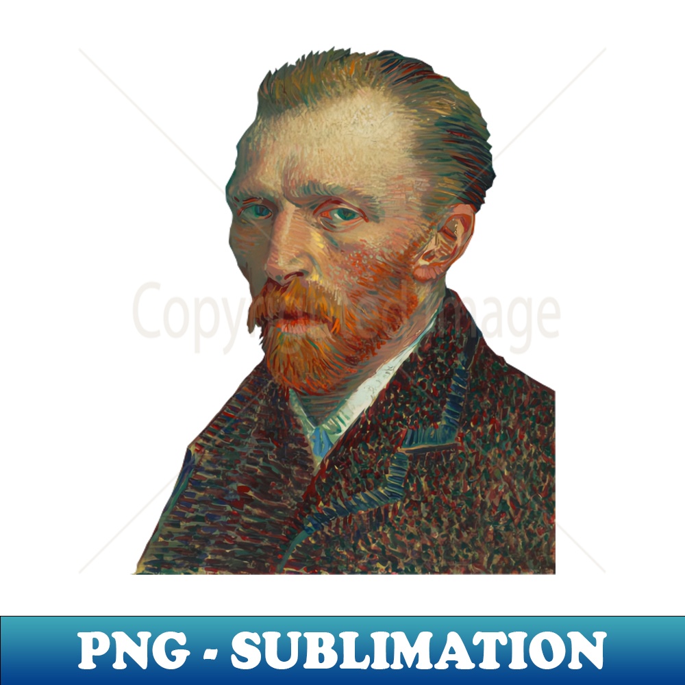 Vincent van Gogh Self Portrait - PNG Transparent Sublimation | Inspire ...