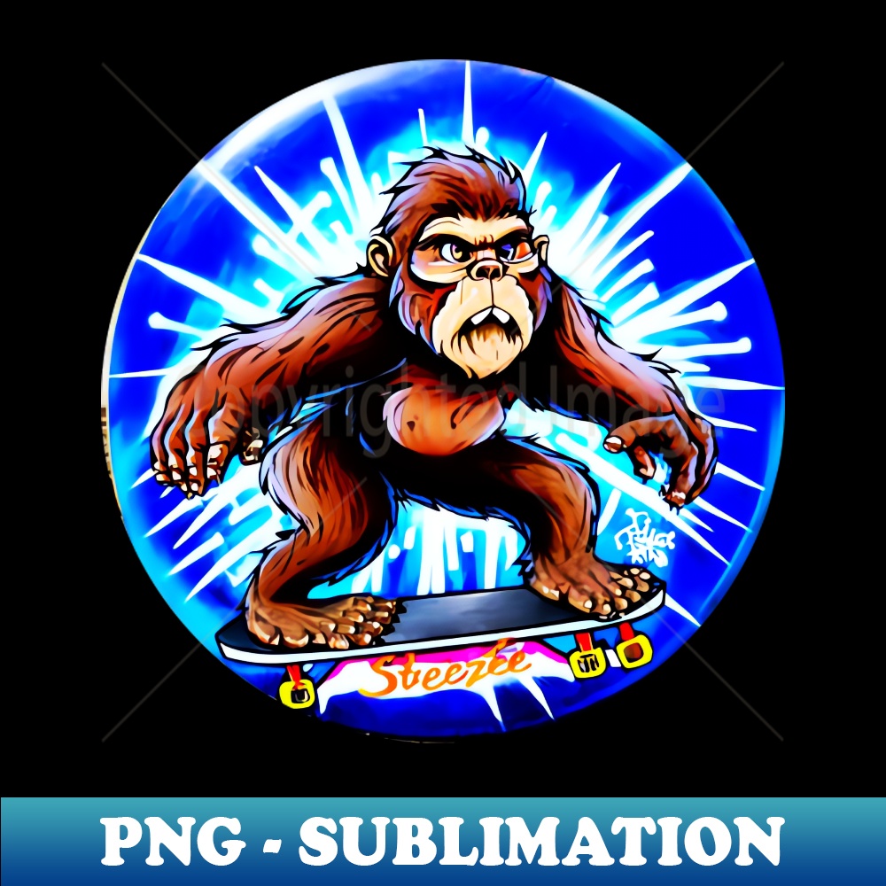 Bigfoot Sasquatch Skateboard Skater Airbrush Art Design 2024 | Inspire ...