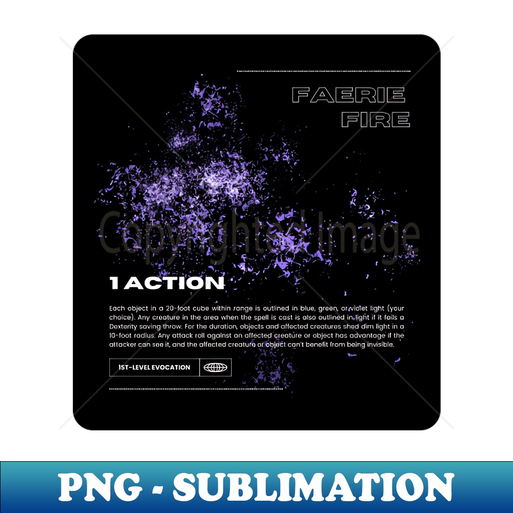 Faerie Fire Dnd 5e Spells Tarot Card Dungeons and Dragons Gi | Inspire ...