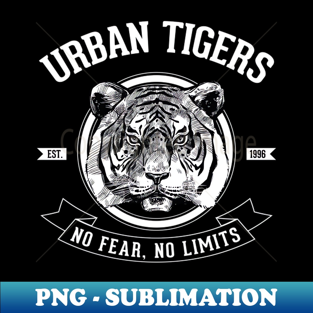 Urban Tigers - PNG Transparent Sublimation Design - Capture - Inspire Uplift