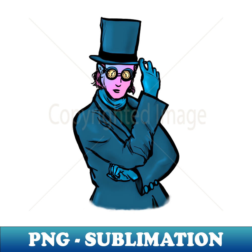 Time Traveler in Top Hat - Professional Sublimation Digital | Inspire ...