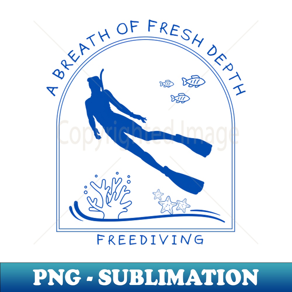A Breath of Fresh Depth - Freediving Freediver Ocean lover | Inspire Uplift