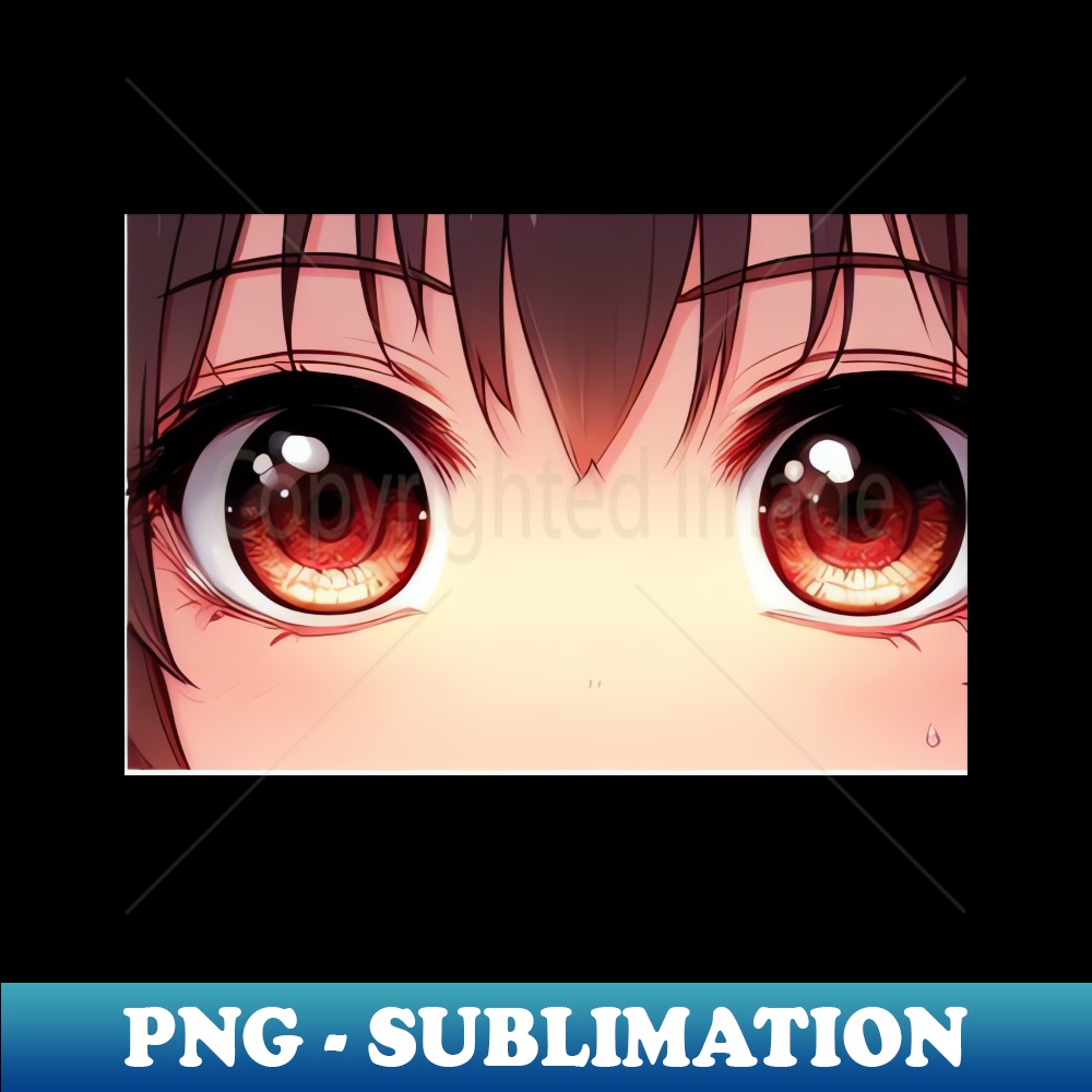 Anime Eyes - PNG Transparent Sublimation Design - Create wit - Inspire ...