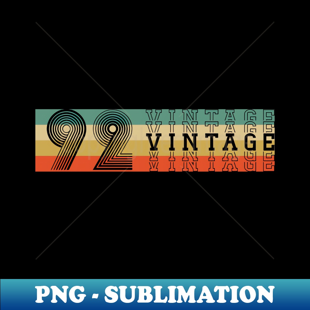 Vintage 1992 - PNG Transparent Digital Download File for Sub | Inspire ...