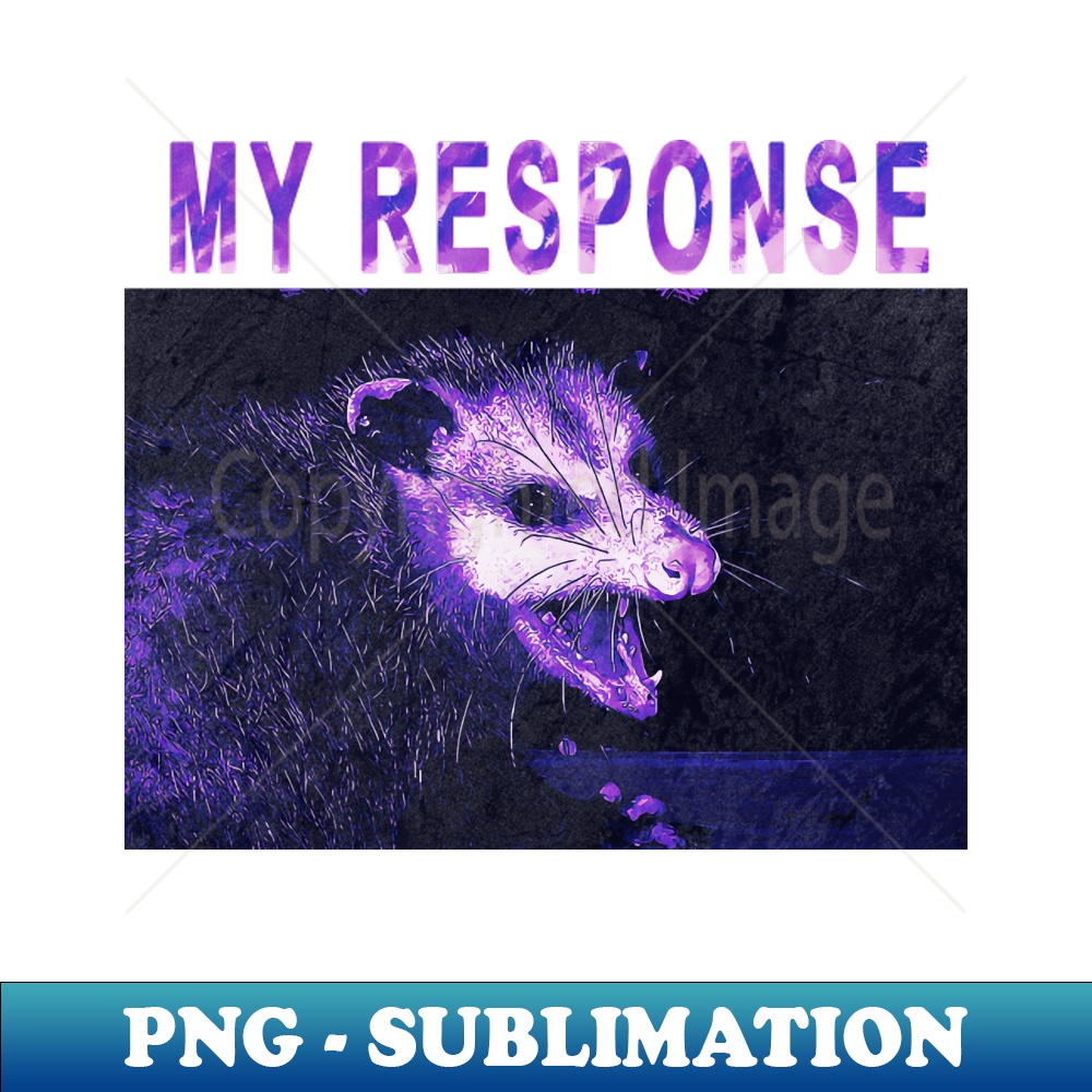 Purple Possum Response - PNG Sublimation Digital Download - | Inspire ...