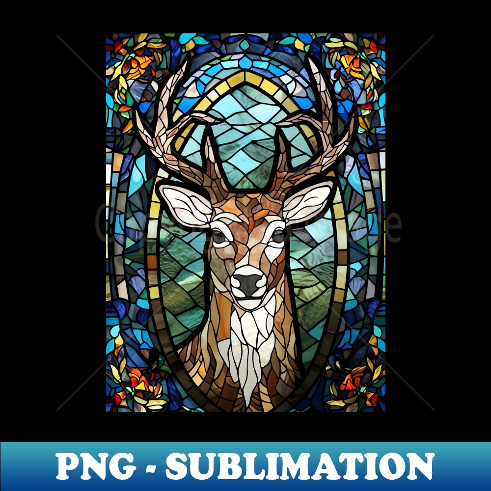 Glass stag face - PNG Transparent Sublimation Design - Enhan | Inspire ...