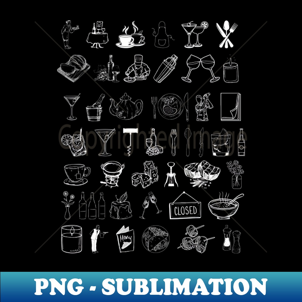 Restaurant Life - PNG Transparent Sublimation File - Fashion | Inspire ...