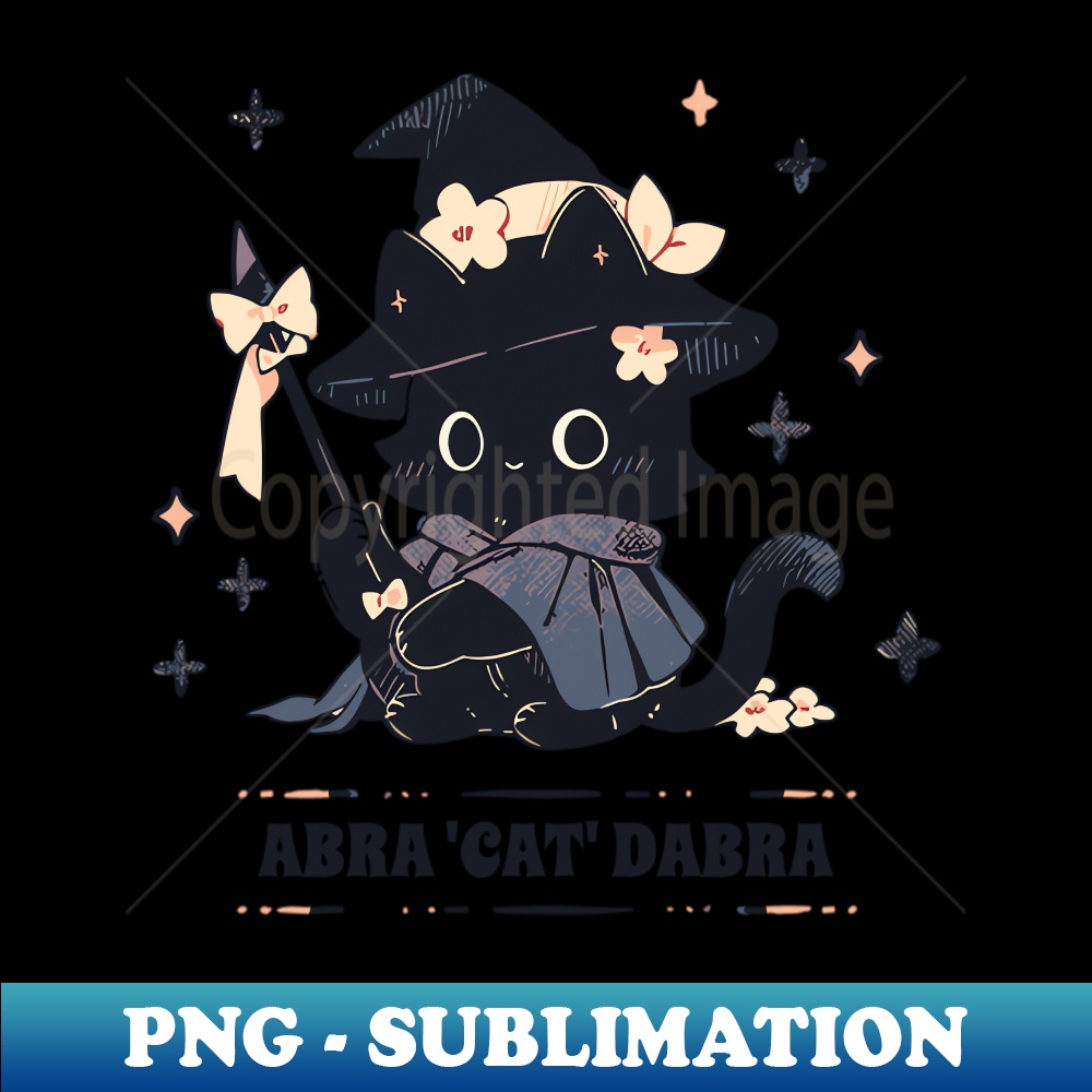 Wizard Cat - ABRA CAT DABRA - - PNG Transparent Sublimation | Inspire ...