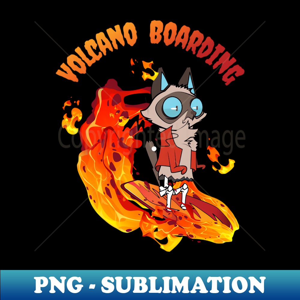 Volcano Surfer Cat Extreme Hobby Volcano Boarding - Digital | Inspire ...
